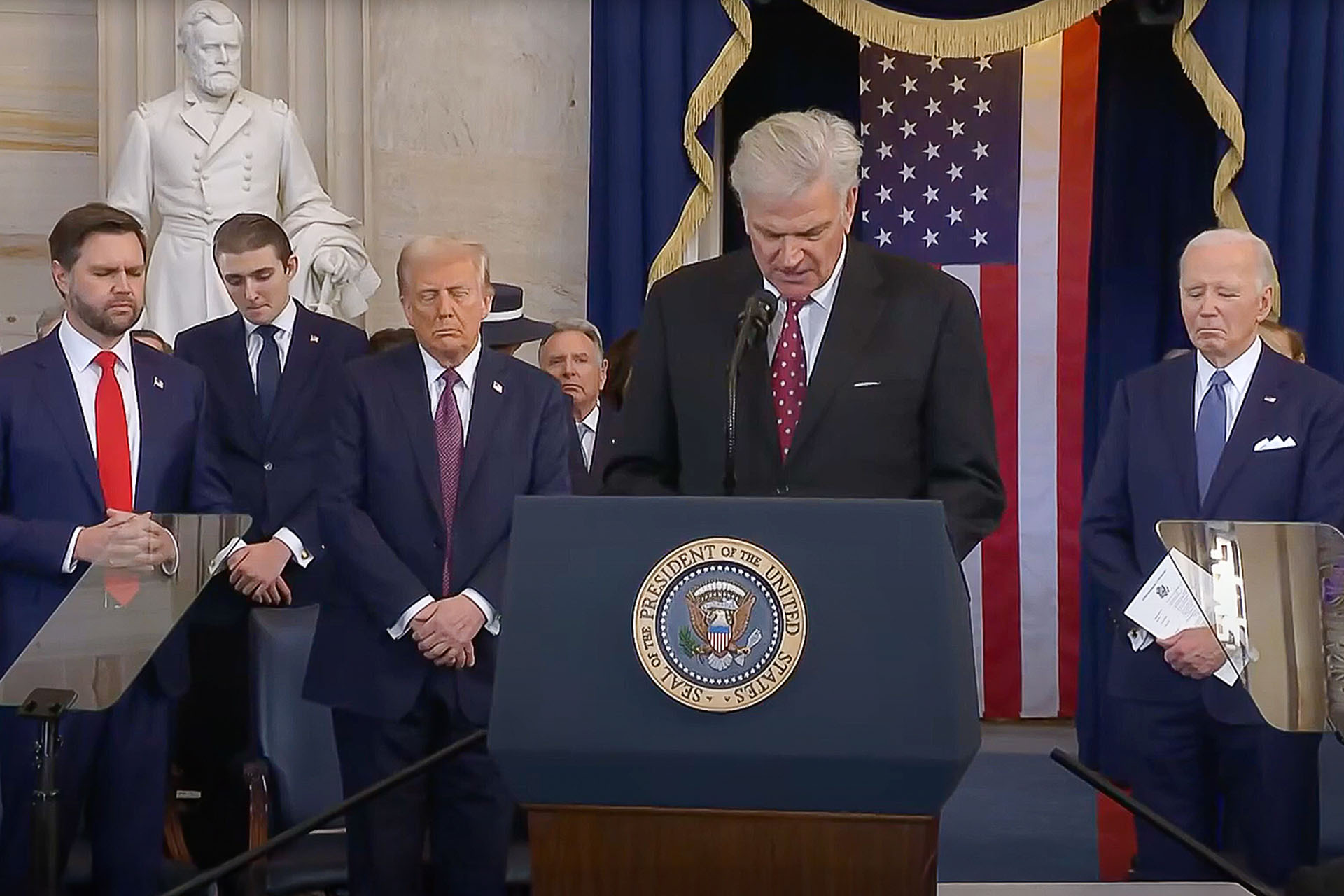 Franklin Graham Prays at Trump Inauguration