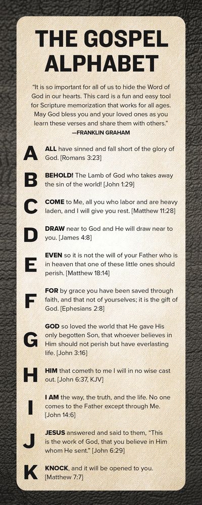 The Story of the Gospel Alphabet