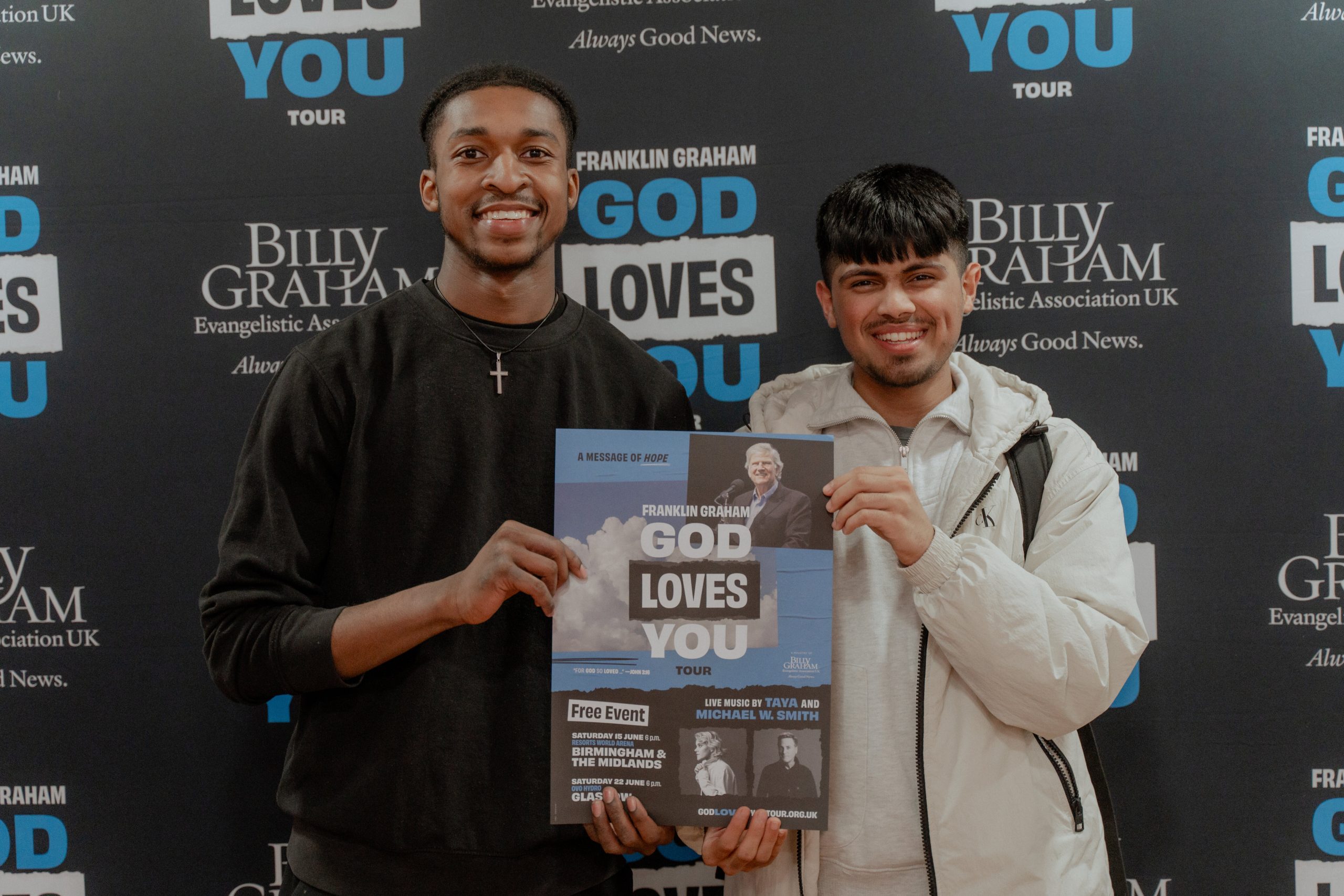Guys and Banner | Billy Graham Evangelistic Association - UK