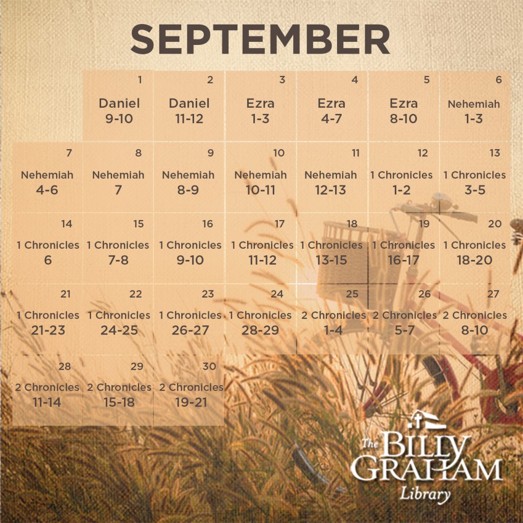 Daily Bible Reading - September 2014 - The Billy Graham Library Blog