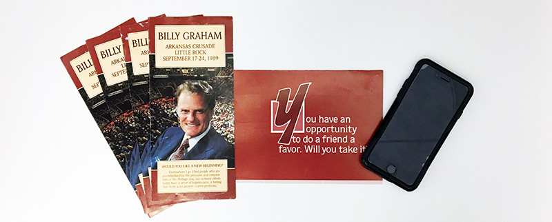 Then and Now header - The Billy Graham Library