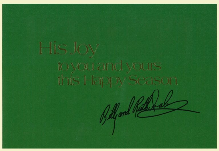Christmas Cards Throughout the Years: 1980’s - The Billy Graham Library ...