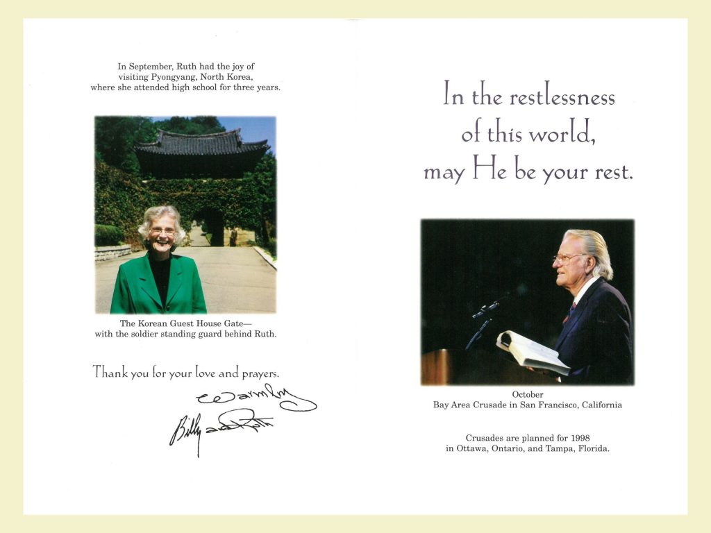 Christmas Cards Throughout the Years: 1990’s - The Billy Graham Library ...