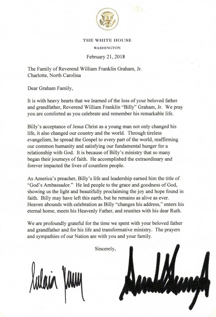 Billy Graham’s Homegoing: Response from Celebrities and Dignitaries ...