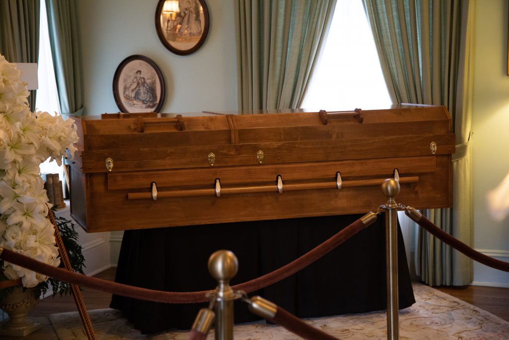 Lie in Repose_Casket in Homeplace - The Billy Graham Library