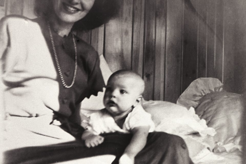 RUTH SHOWED OFF THE GRAHAM'S FIRST CHILD, GIGI. - The Billy Graham Library