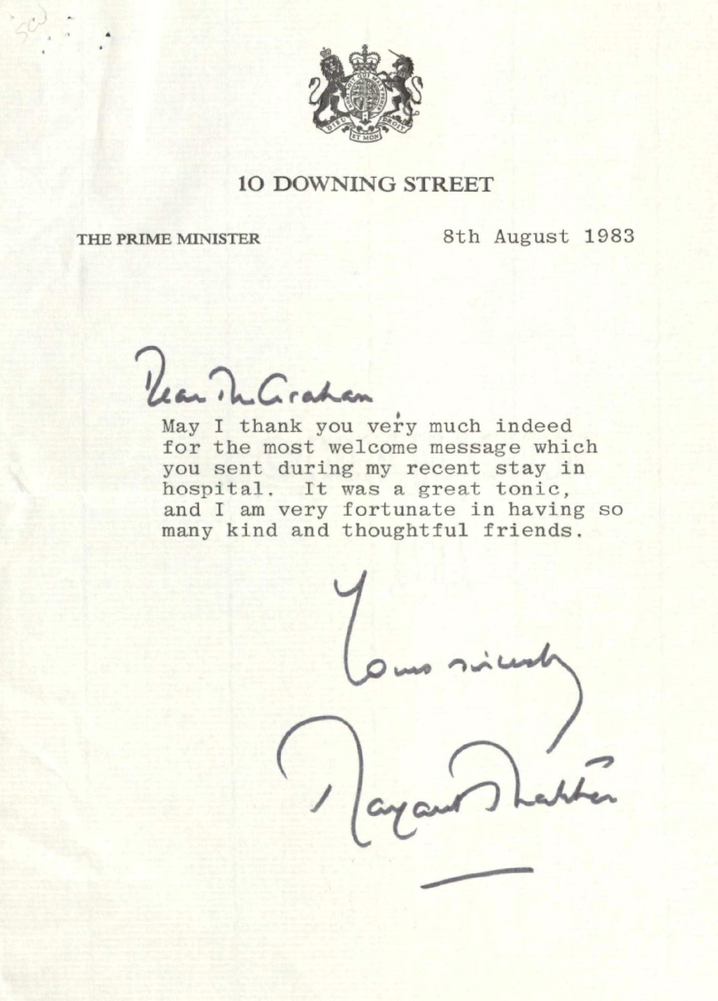 Billy Graham and Britain’s 'Iron Lady'