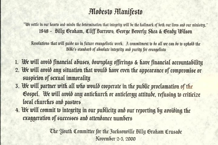 Celebrating 75 Years of the Modesto Manifesto